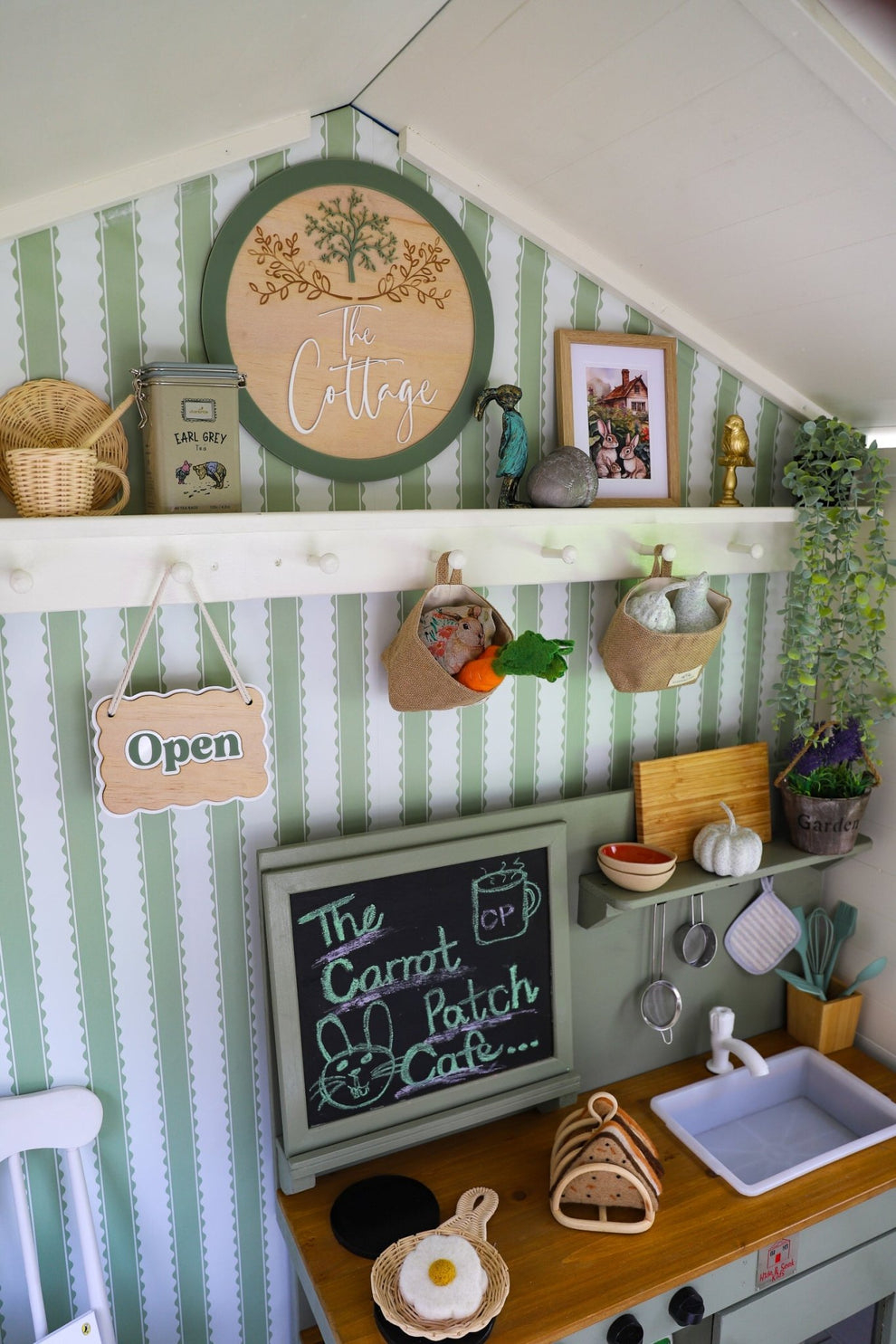 Cubby Wall Shelf Add-On | Timber Playhouse Storage – Hide & Seek Kids