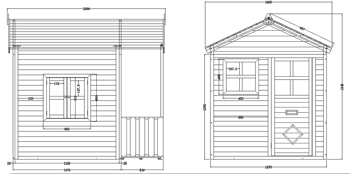 Millie Cubby House | Kids Outdoor Timber Playhouse – Hide & Seek Kids