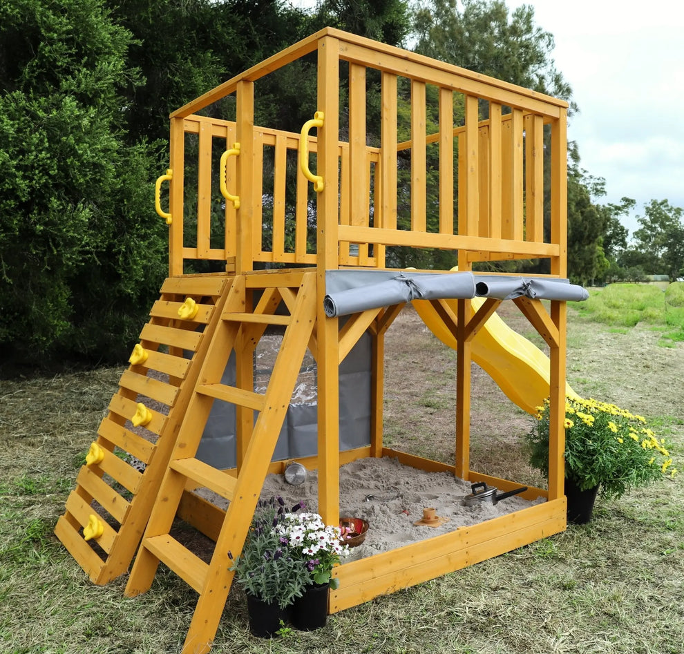 Henry Hideout | Kids Outdoor Timber Playset – Hide & Seek Kids